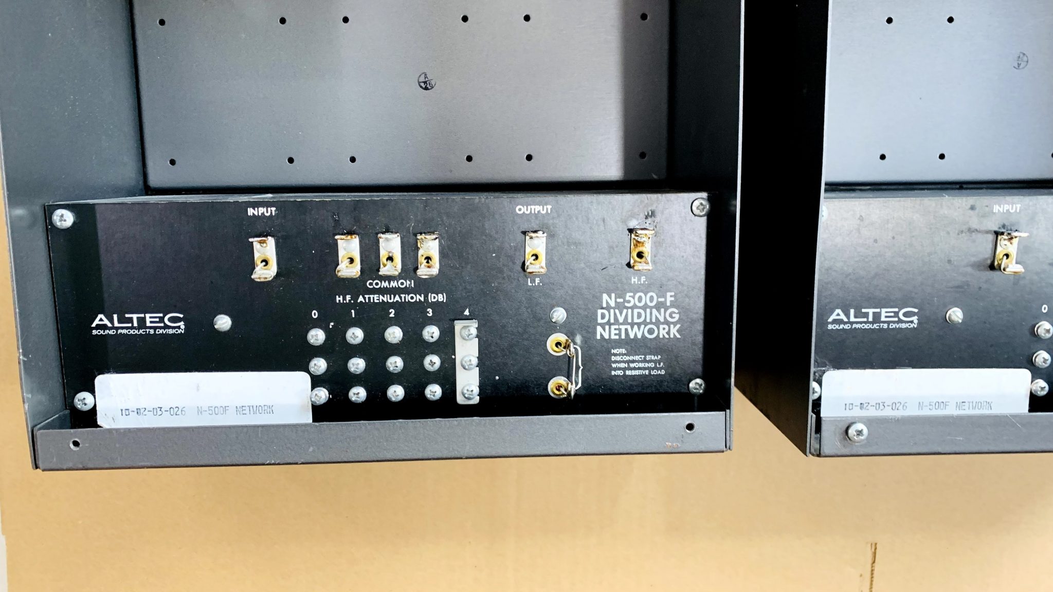 Altec N 500F Dividing Networks/Crossovers – Audio Vintage